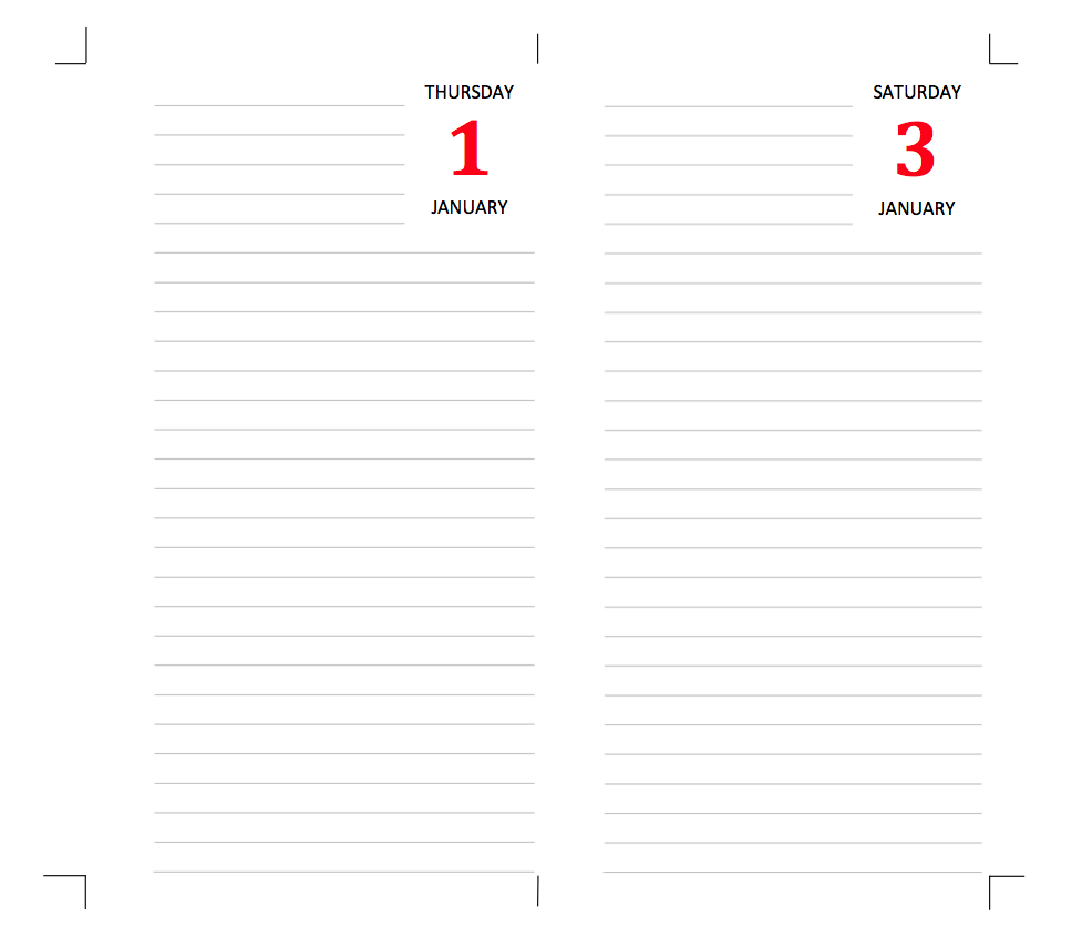 Philofaxy: Diary Inserts 2020